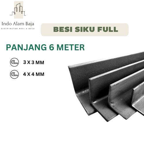 Jual Besi Siku 3x3 dan 4x4 - 4 x 4 mm - Kota Depok - Indoalambaja ...