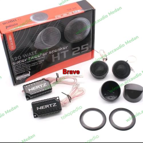 Jual Tweeter Speaker Mobil Dome Loudspeaker Hifi Nertz HT-25 Harga 1Set ...