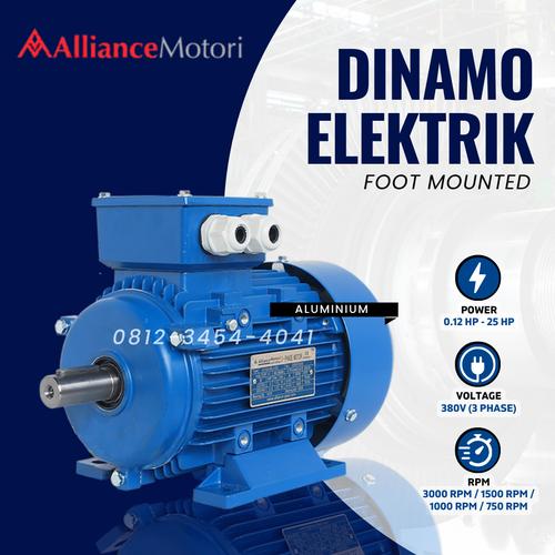 Jual Electric Dinamo Motor 0.5 Hp 0.75hp 1 HP 380V - Alliance 8 pole - 0.5HP (0.37KW), 3000 RPM ...