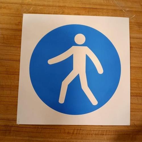 Jual Sign Sticker WALKWAY rambu k3 uk 30x30cm - Jakarta Barat - Global ...
