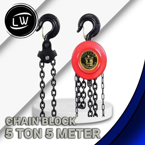 Jual CHAIN BLOCK 5 TON 6 METER / CHAIN HOIST KATROL KEREKAN GANTUNG ...
