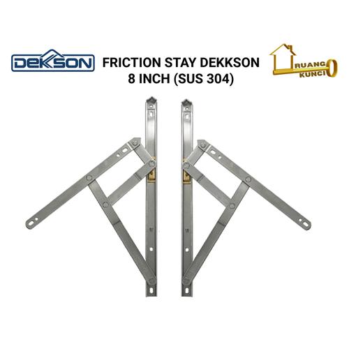 Jual Engsel Casement Dekkson 8 Inch Friction Stay Dekkson SUS 304 (8 ...