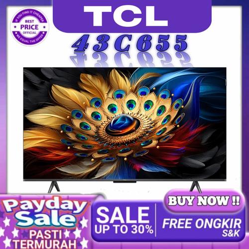 Jual LED TV TCL 43 INCH 43C655 | QLED PRO TV 43 C655 Dolby Vision•Atmos ...