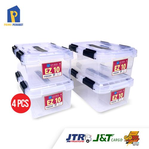Jual Storage Box Tempat Penyimpanan 10 Lt Container Boks Paket 4 Pcs ...