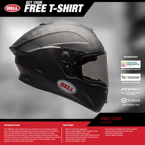 Promo Helm Bell PRO STAR Matt Black Fullface Helmet Cicil 0% 3x ...