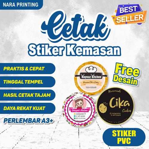 Jual Cetak Stiker Pvc Makanan Minuman Lembaran A3+ Stiker Label ...