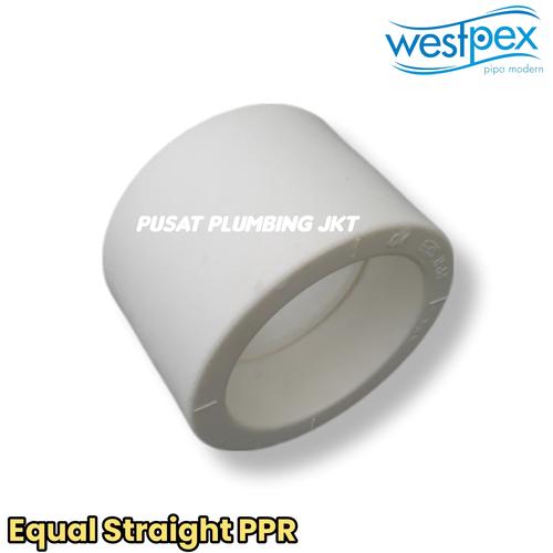 Jual Sock PPR 110mm 4" inch putih /Coupler sambungan PPR Westpex putih ...