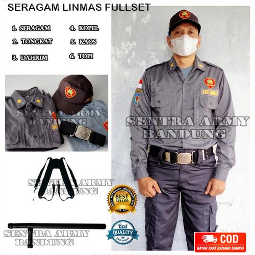 Jual SERAGAM LINMAS BAJU HANSIP WARNA ABU TERBARU - WARNA HIJAU, M ...