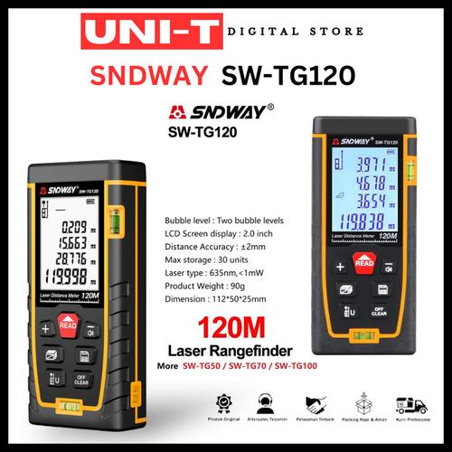 Jual SNDWAY SW TG120 - Alat Ukur Jarak - Meteran Laser Digital 120 ...