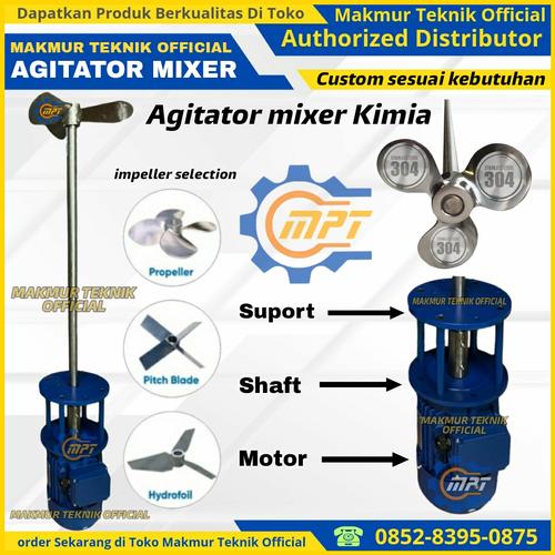 Jual Mixer Agitator Kimia SUS 304 0.18Kw 0.25Hp 220V 2Pole Agitator ...