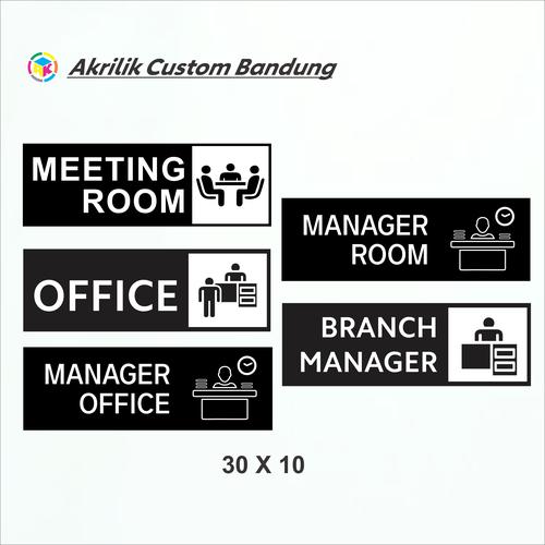 Jual Akrilik Sign OFFICE Acrylic Signage Sticker Sign bord - Office ...