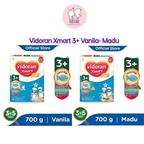 Jual Vidoran xmart 3+ vanila madu 700gr masa pertumbuhan, susu vidoran ...