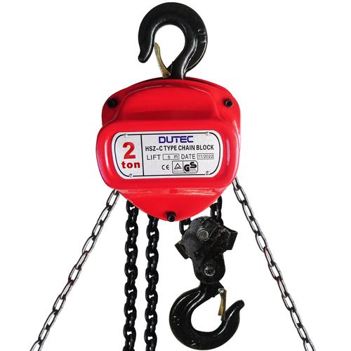 Jual Tekel DUTEC Chain Block Katrol Manual 2 Ton X 6 Meter Alat Angkut ...
