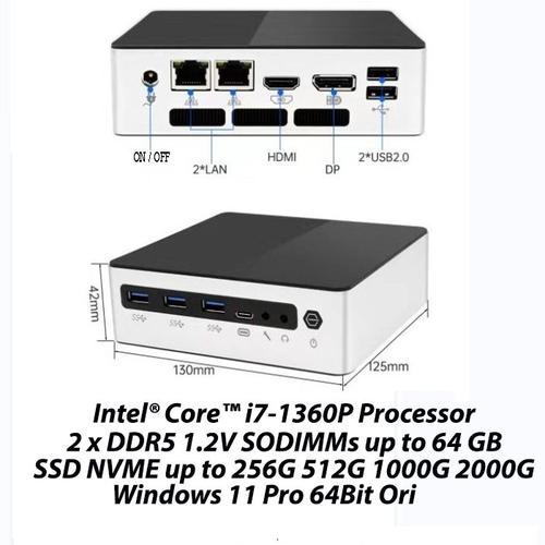 Jual MINI PC INTEL NUC i7 GEN 13 FULLSET WIN11 +RAM +SSD + Wifi ...