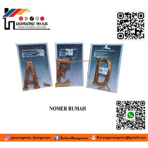 Jual Abjad / Alfabet / Nomor Rumah Gold Minimalis A - Z - A PUTIH - Kab ...