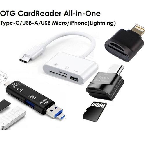 Jual OTG Smart Card Reader USB Type C Micro USB dan USB - USB All in 1 ...