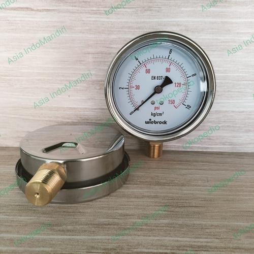 Jual Pressure Presure Gauge Raket 4 inch 10 bar 150 psi Stainless - Jakarta Barat - Asia ...