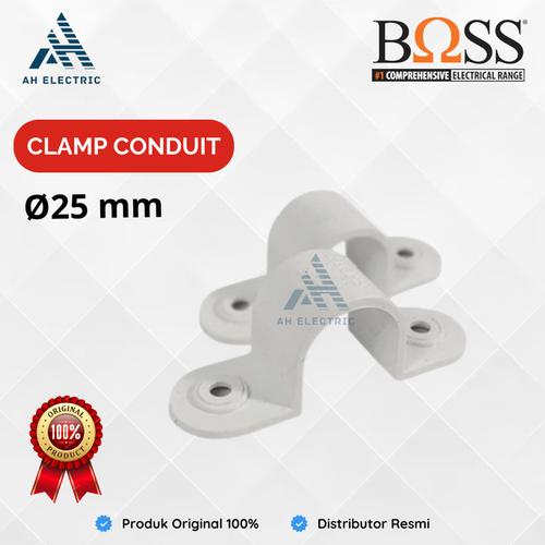 Jual BOSS Clamp Klem 25 mm (100 pcs) Klem Conduit / Klem Omega / Klem ...