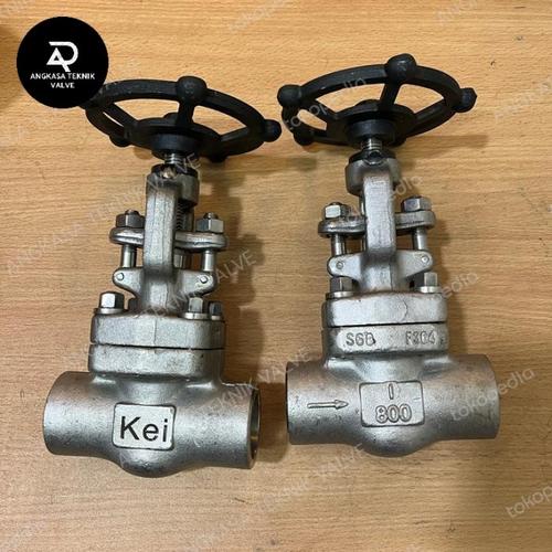 Jual GLOBE VALVE 2" INCH KEY DN50 STAINLESS STEEL CLASS #800 SOCKET ...