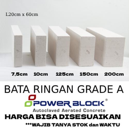 Jual Bata Ringan SNI POWERBLOCK 7,5cm 10cm 125cm 150cm 20cm - sampel ...