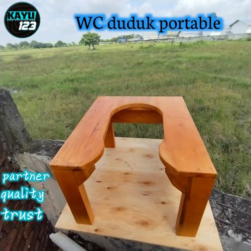 Jual Kursi toilet kursi wc duduk lansia kursi jongkok bangku kayu ...