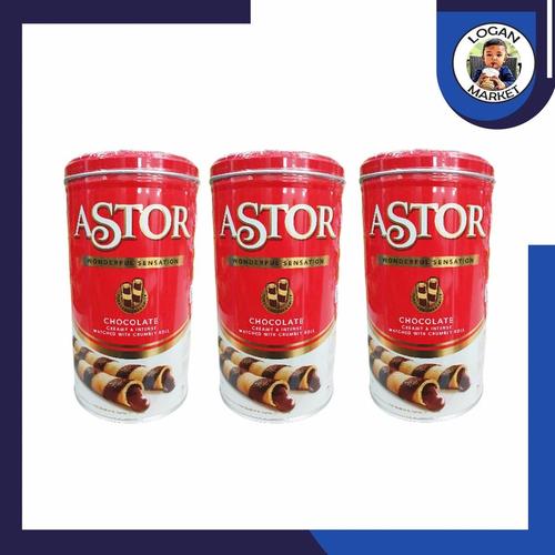 Jual Paket Astor Kaleng Wafer Stick Roll Coklat Chocolate 330gram 330 ...