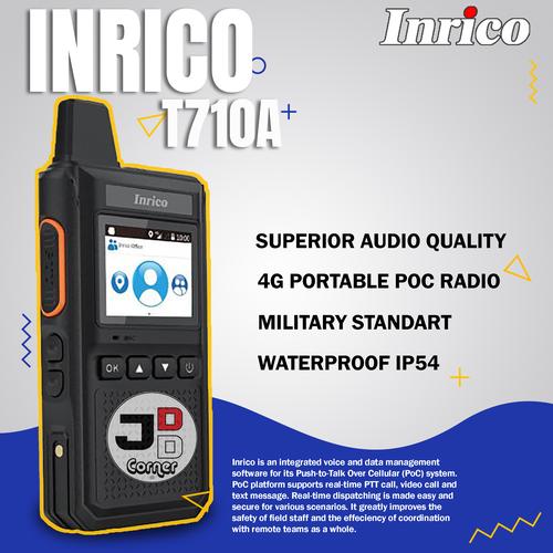 Jual HT POC Inrico T710A Wifi 4G LTE GPS Military Standard Radio ORI ...