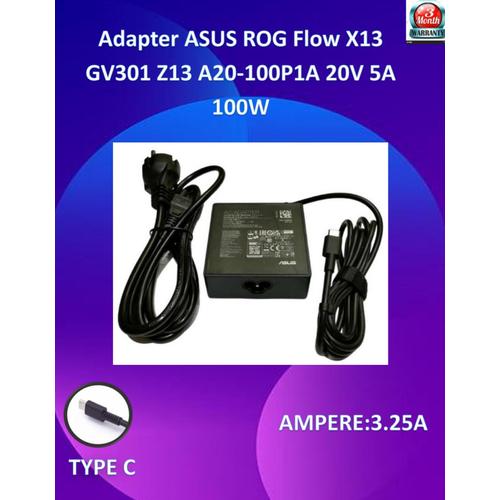Jual Adapter ASUS ROG Flow X13 GV301 Z13 A20-100P1A 20V 5A 100W ...