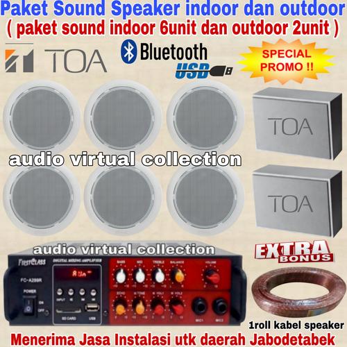 Jual Paket Sound Speaker indoor TOA dan outdoor TOA ( 6indoor ...