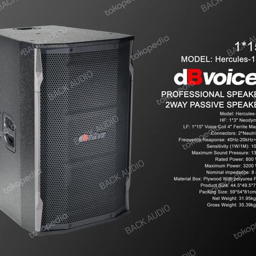 Jual Speaker Pasif 15 inch Speaker dB Voice 15 inch original - Jakarta Barat - BACK AUDIO ...