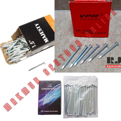 Jual Paku Beton Tembok PUTIH 2,5 3 4 5 7,5 10 cm Paku Dinding Baja Galvanis - 4" - Kota Makassar ...