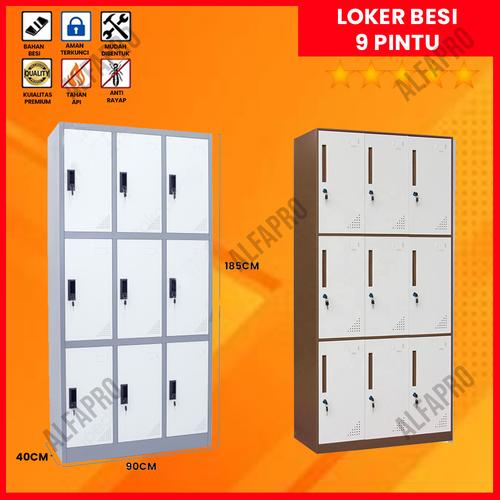 Jual Loker Besi 9 Pintu - Locker Besi - Kota Bandung - AlfaproID ...