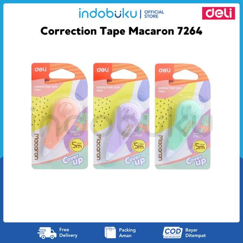 Jual Correction Tape Macaron Deli 5m x 5mm Tipe X Pita Koreksi Deli ...
