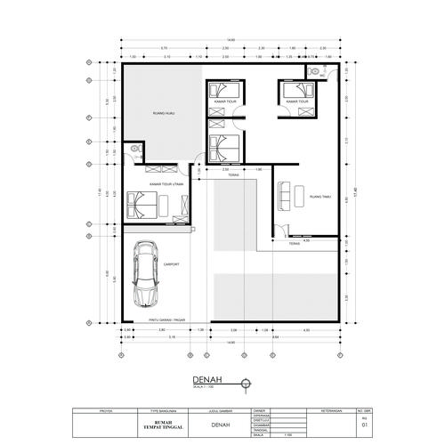 Jual Jasa gambar denah rumah dan gambar kerja 2D - Jakarta Barat - Rogi ...