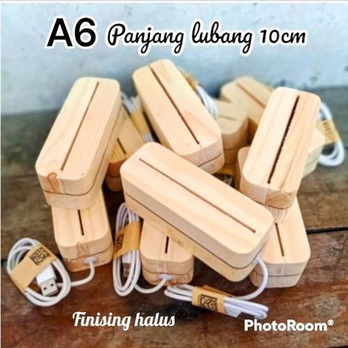 Promo Stand Led Akrilik A6/Dudukan Lampu Hias Akrilik - Warm white ...