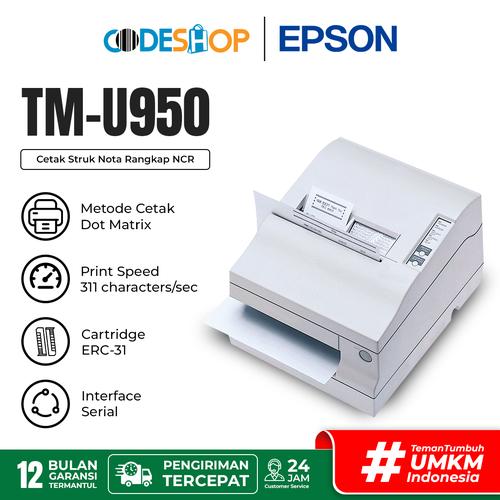 Promo Epson TMU-950 Printer Struk Dot Matrix Rangkap 4 Port Serial ...