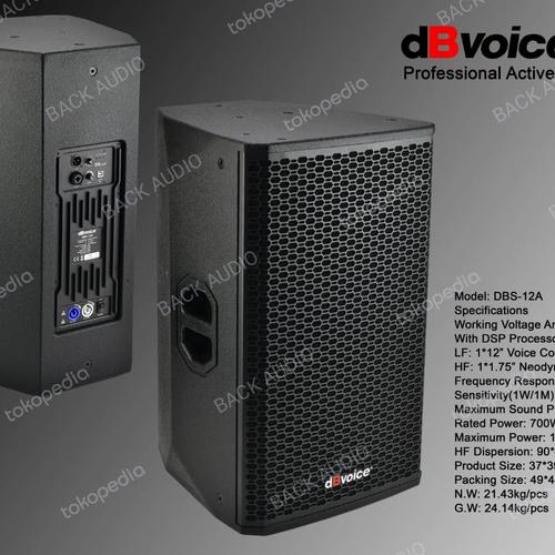 Jual Speaker aktif 12 inch dB VOICE Speaker aktif 12 inch original ...