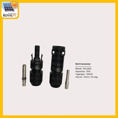 Jual Mc4 connector mc4 6mm slocable konektor mc4 solar panel surya ...