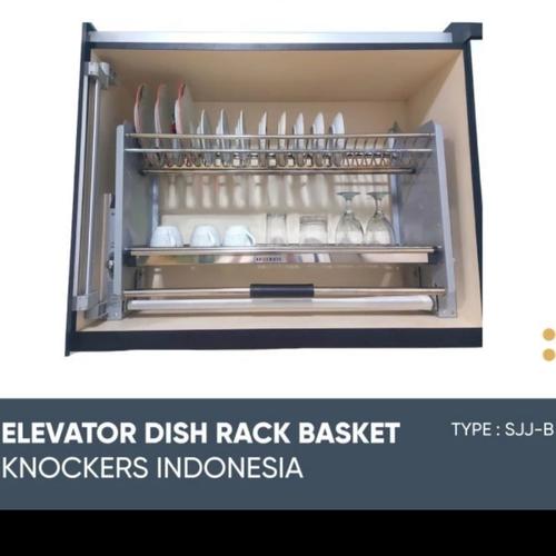 Jual Rak Piring Tarik Elevator Basket Rak Piring Gantung Knockers WDSJJ ...