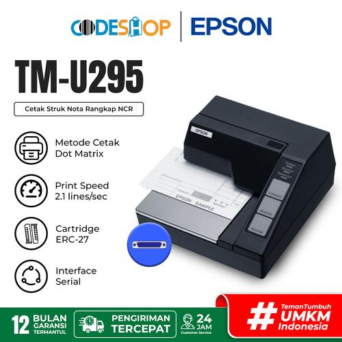 Promo PROMO Printer POS Dot Matrix Slip Validasi EPSON TMU 295 | TMU295 ...