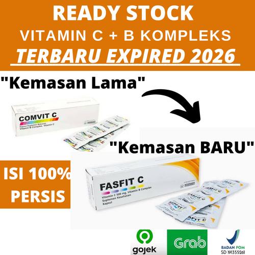 Jual Comvit VIT C Isi 100 /Dus Vitamin Imunitas + FREE BUBBLE WRAP ...