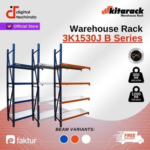 Promo Rak Gudang Besi 300kg / Layer Rack Gudang 3M P 1.5M Jointer Rack ...