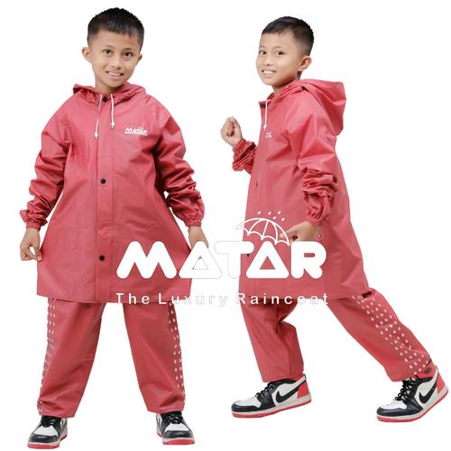 Promo Jas Hujan Anak Pria Wanita Bahan PVC Karet Tebal Elastis By MATAR ...
