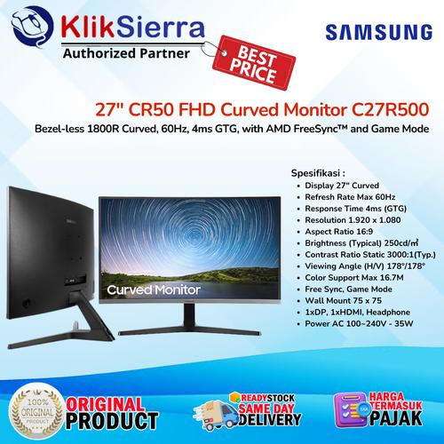 Jual SAMSUNG 27" inch C27R500 FHD LED Curved Monitor LC27R500 Harga ...