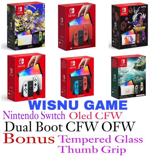 Jual Nitendo Switch OLED CFW 128GB 256GB 512GB Full Game - White, 128GB ...