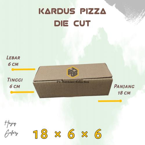 Jual Kardus/Box Pizza Die Cut Polos Luar Dalam Ukuran 18x6x6 cm - Kota ...