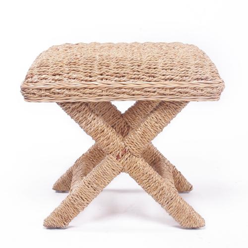 Jual [ RATTAN STOOL ] Kursi Stool Anyaman Pelepah Pisang / Rattan Stool ...