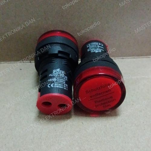 Jual 7242 pilot lamp lampu indikator indicator 220v listrik pln 22mm ...