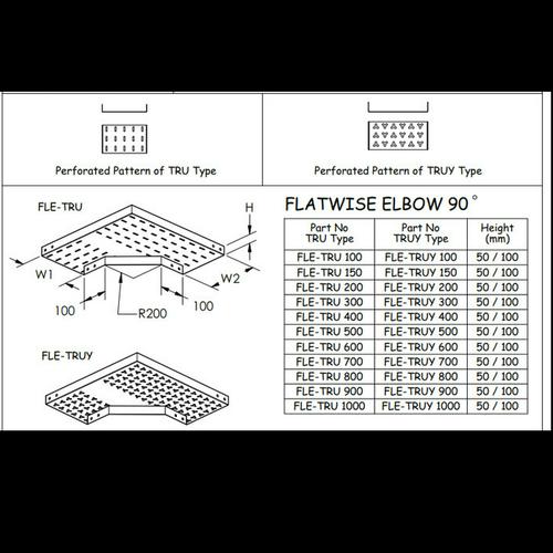 Jual Cable Tray Elbow/Kabel Siku/ Elbow Tray Hotdip 300x100 Plat 1.2 ...