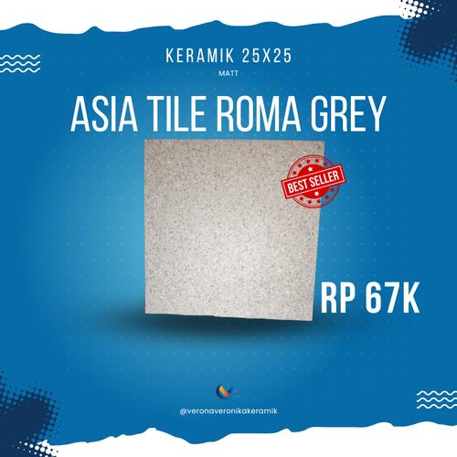 Jual KERAMIK OAMAR MANDI 25X25 ASIA TILE ROMA BROWN - Kota Cimahi ...